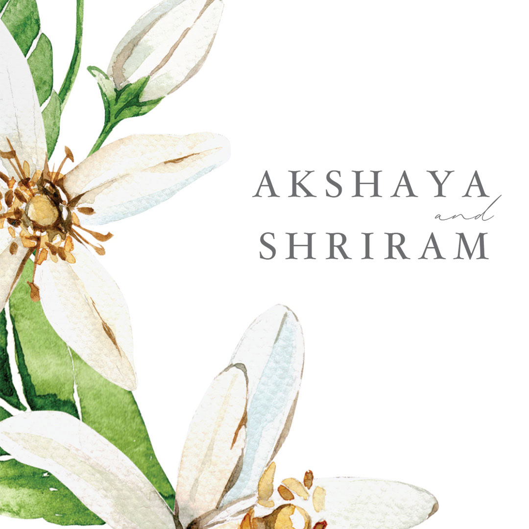 Wedding Invitation - Akshaya & Shriram - Kadkads